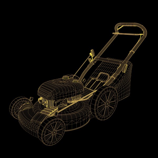 3d model lawn mower