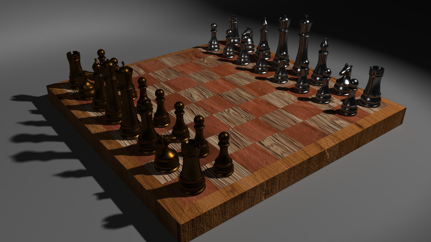 maya metal chess set