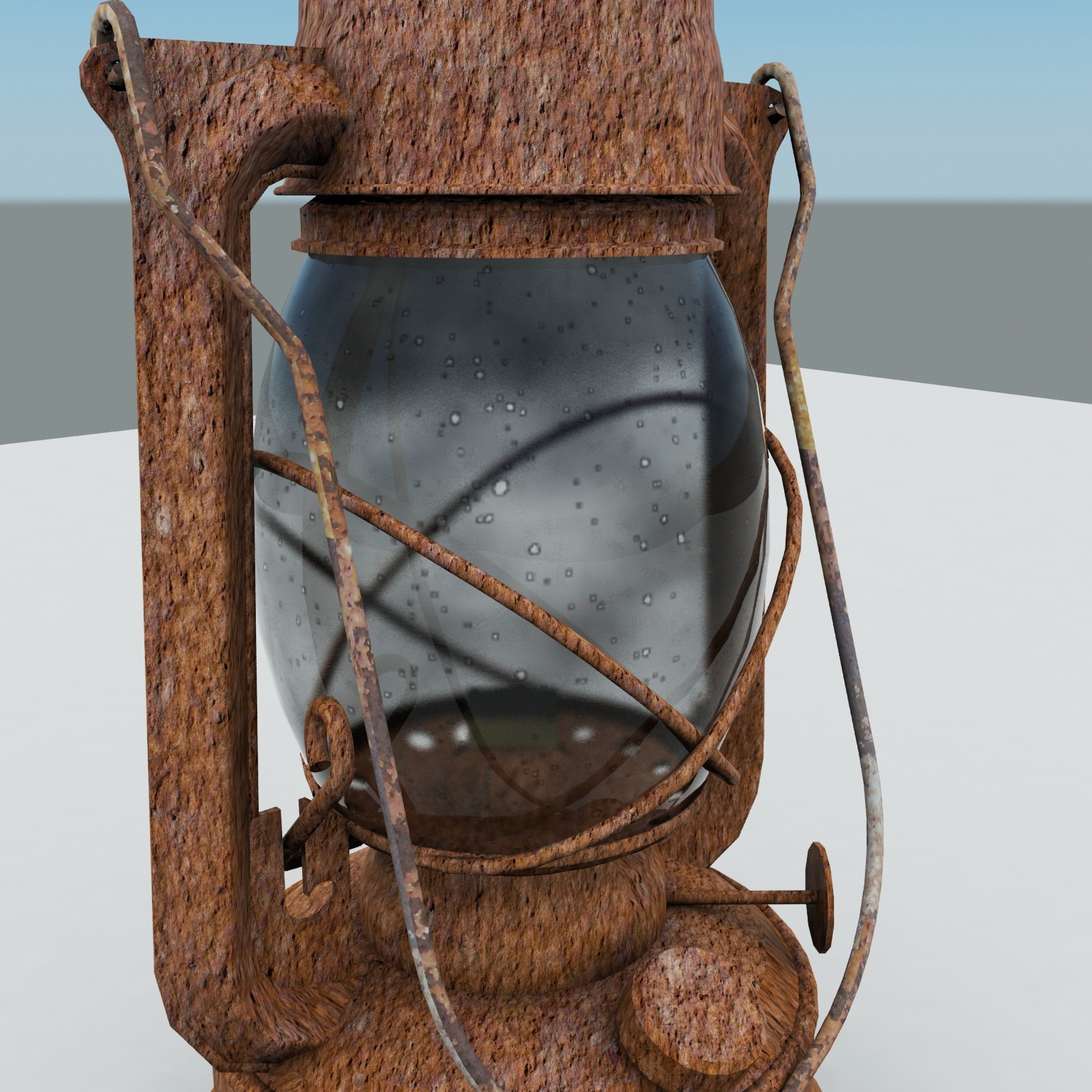 3ds max rusty old lantern