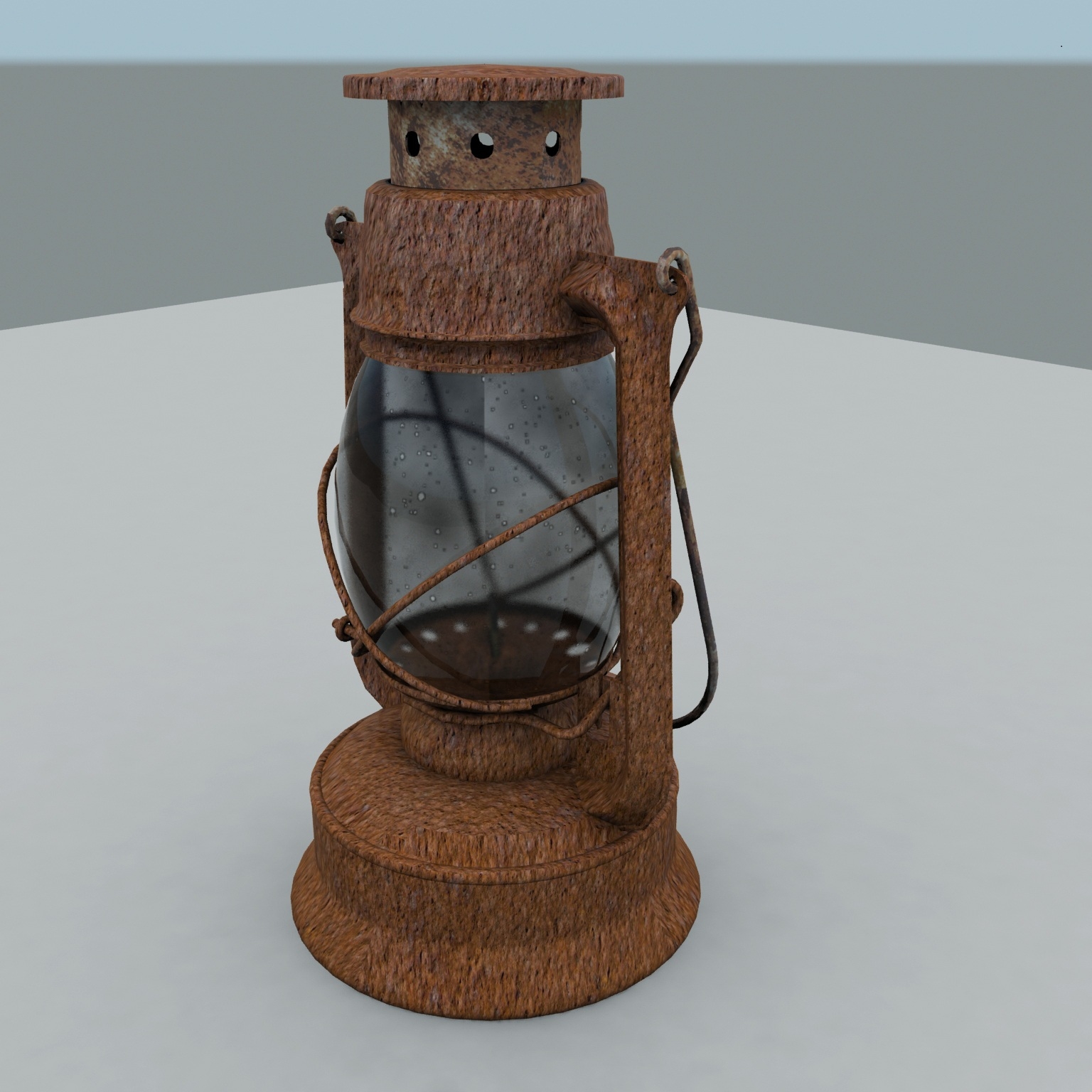 3ds max rusty old lantern
