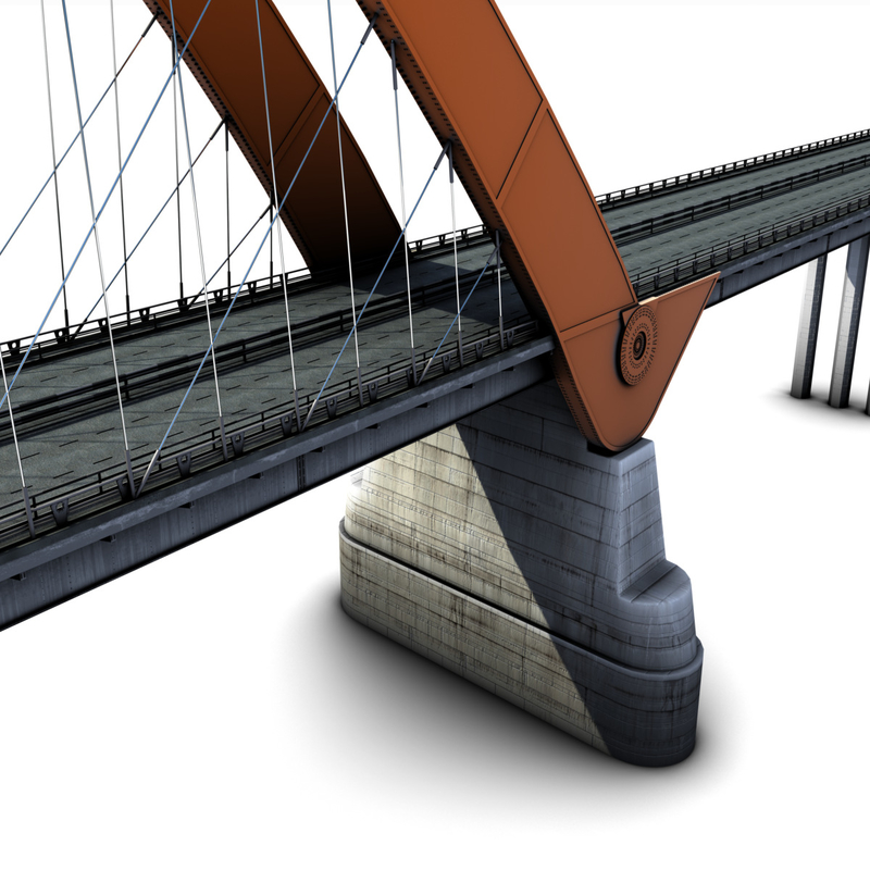 bridge river l 3d max