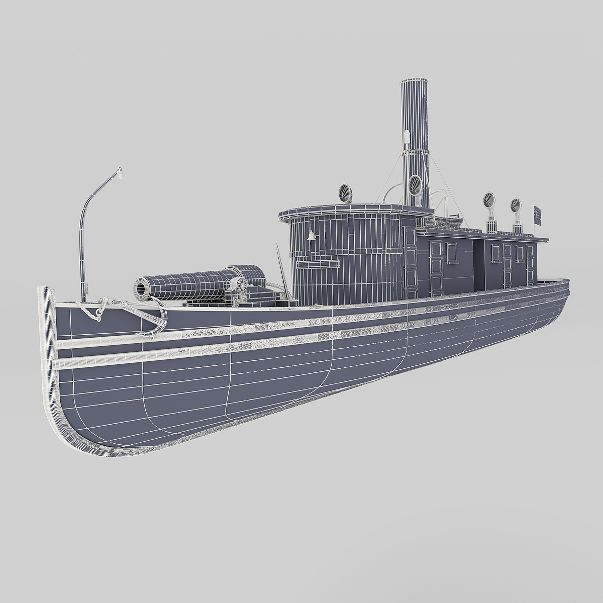 civil war tugboat gunboat 3d 3ds
