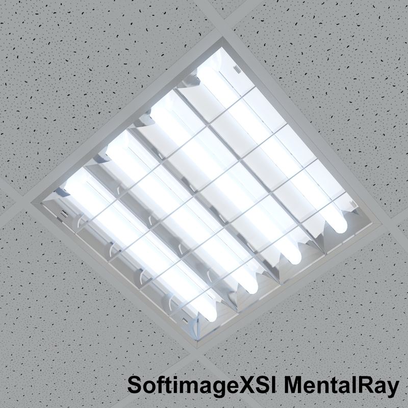 office ceiling lamp lighting 3d model