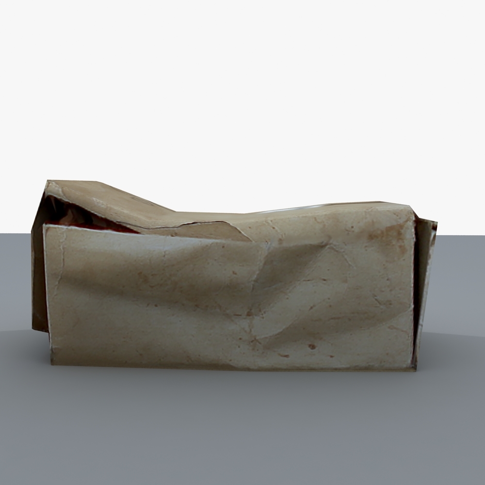 3ds max squashed cardboard box