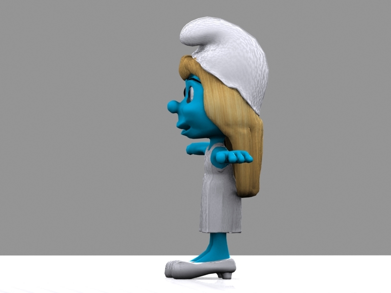 smurfette smurf 3d max