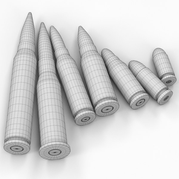 3d model bullets