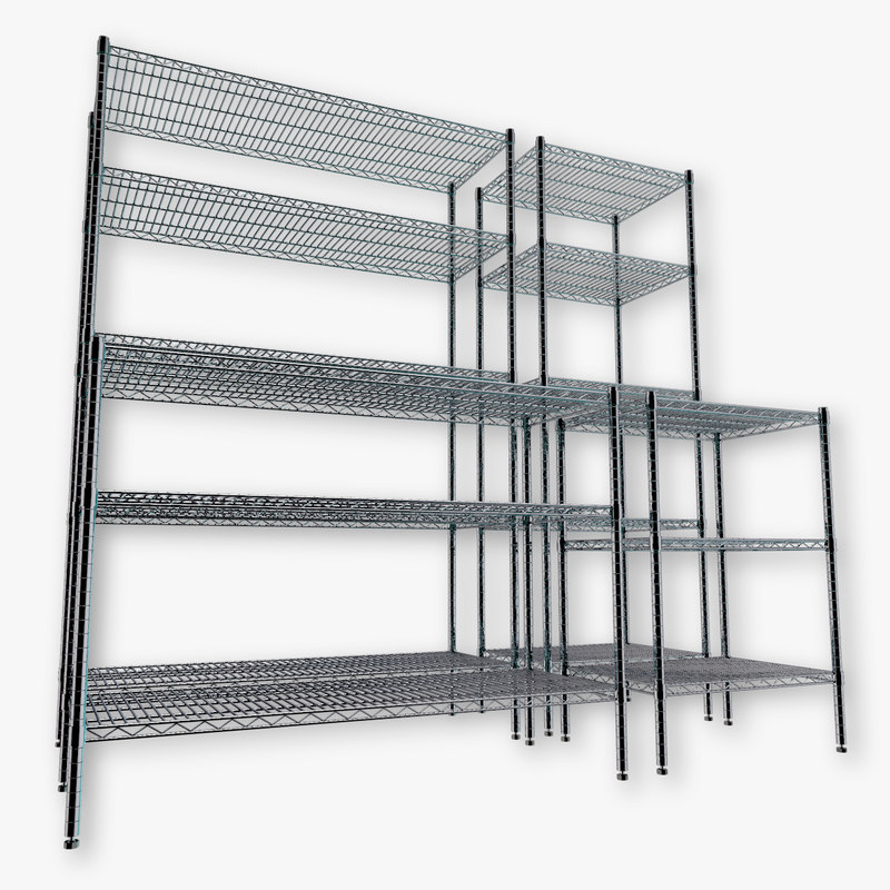 3d model wire shelving kit