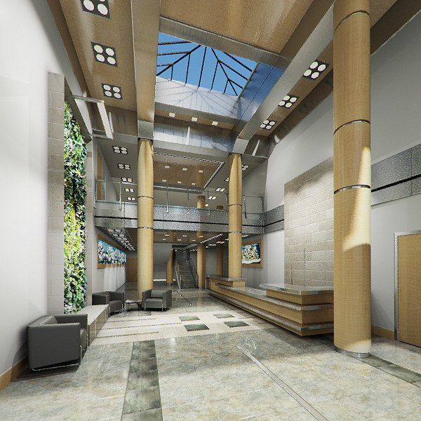 office lobby 3d max