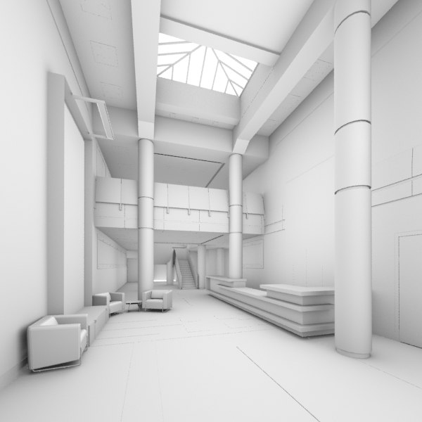 office lobby 3d max