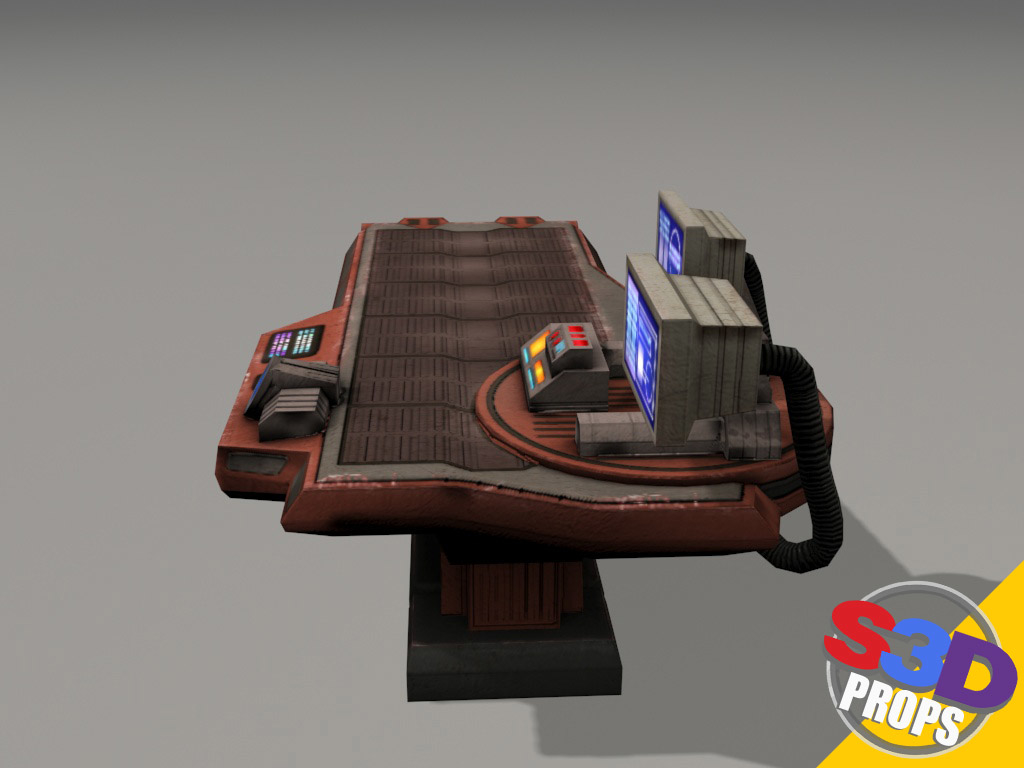 3d model sci-fi repair table