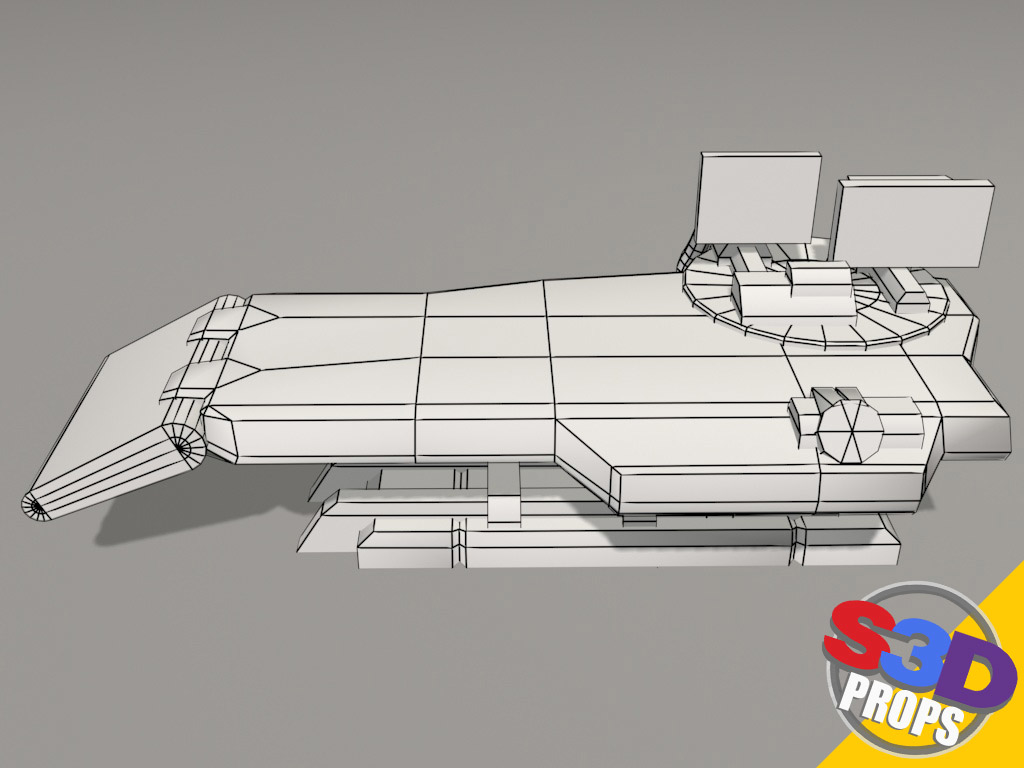 3d model sci-fi repair table
