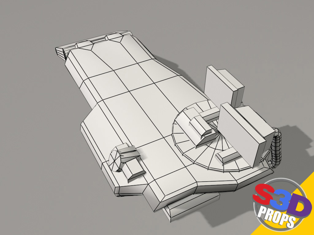 3d model sci-fi repair table