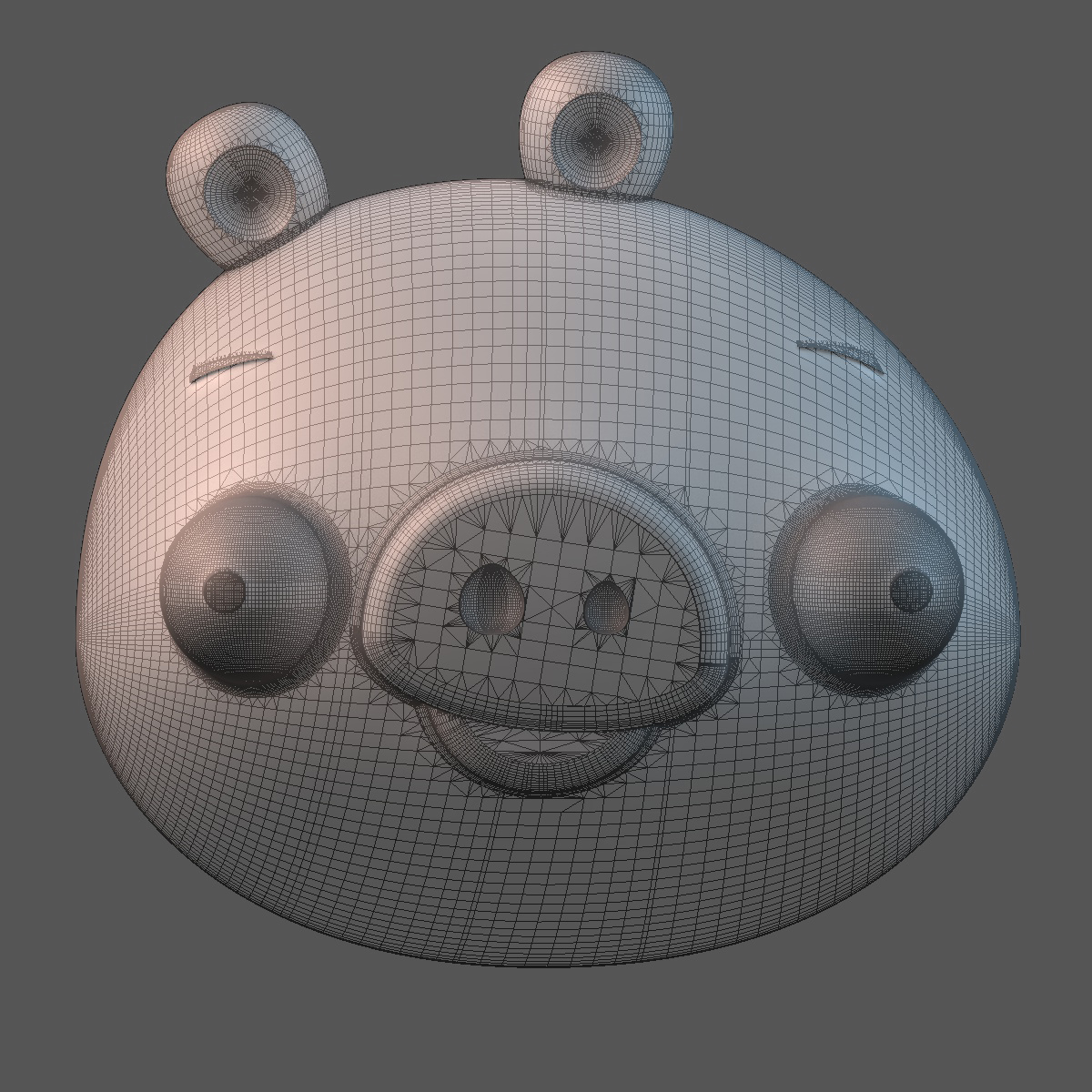 pigs enemies angry birds c4d