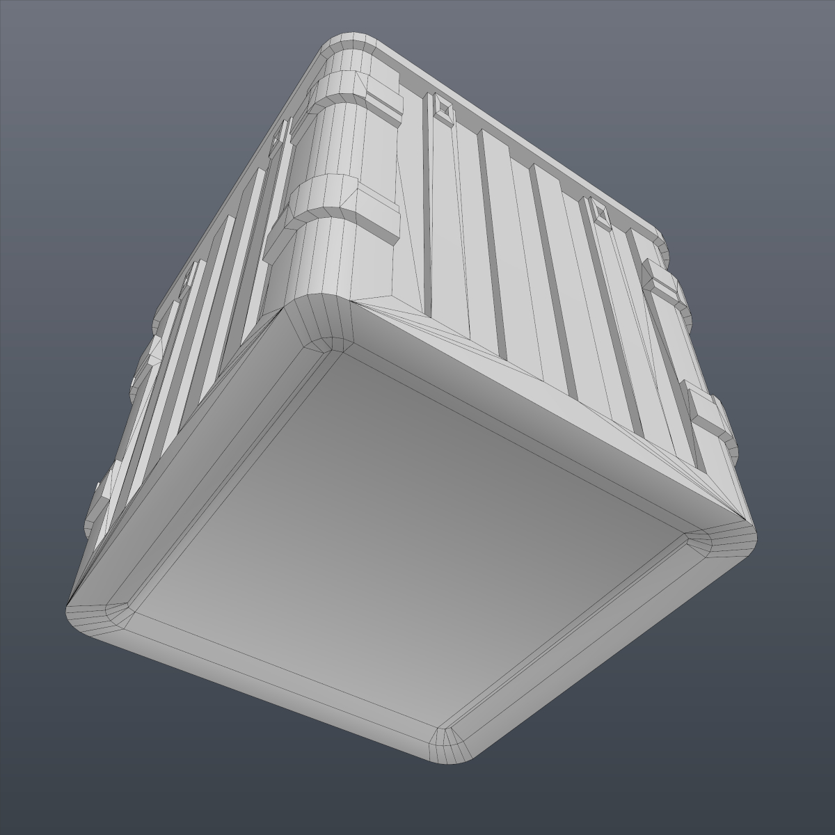 3ds max metal crate