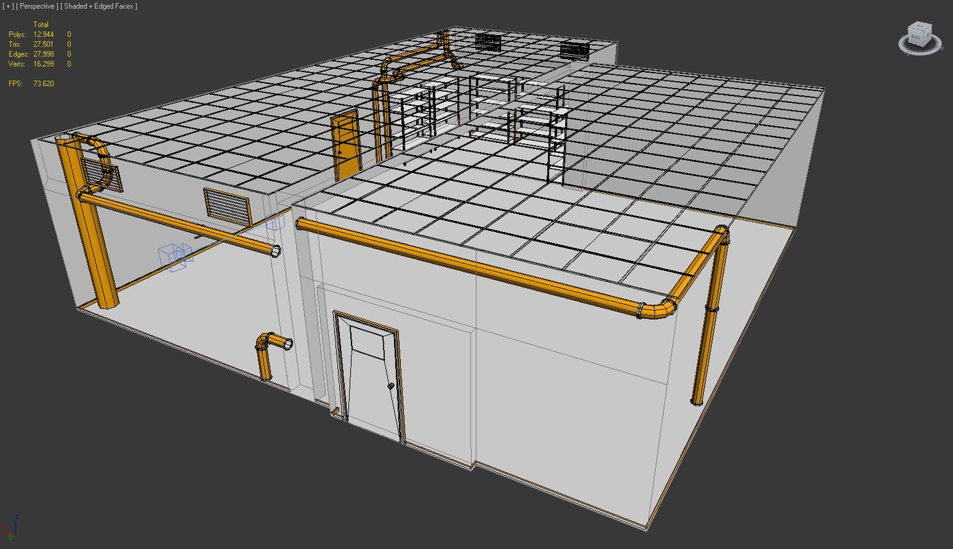 interior facility 3d model