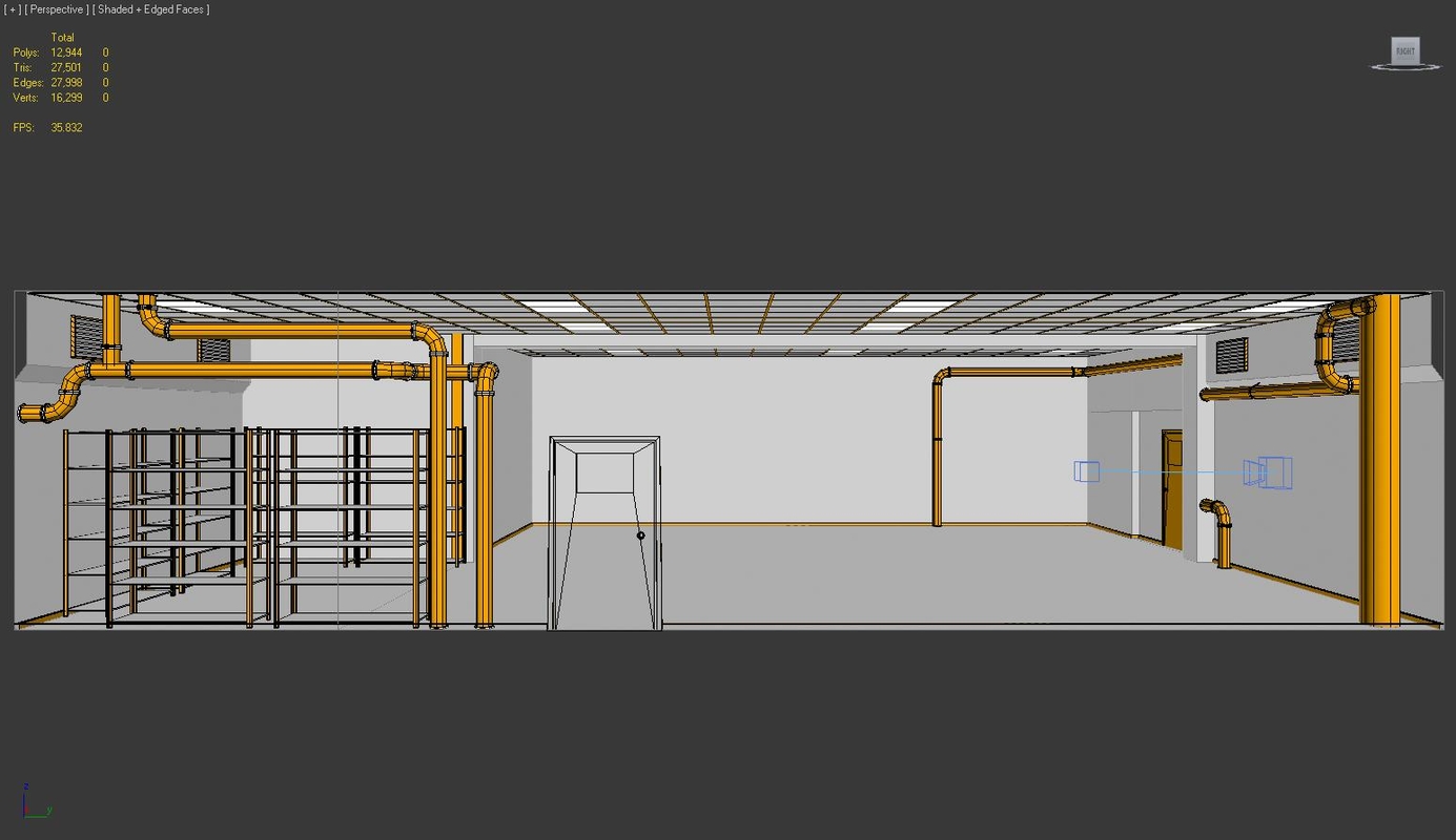 interior facility 3d model