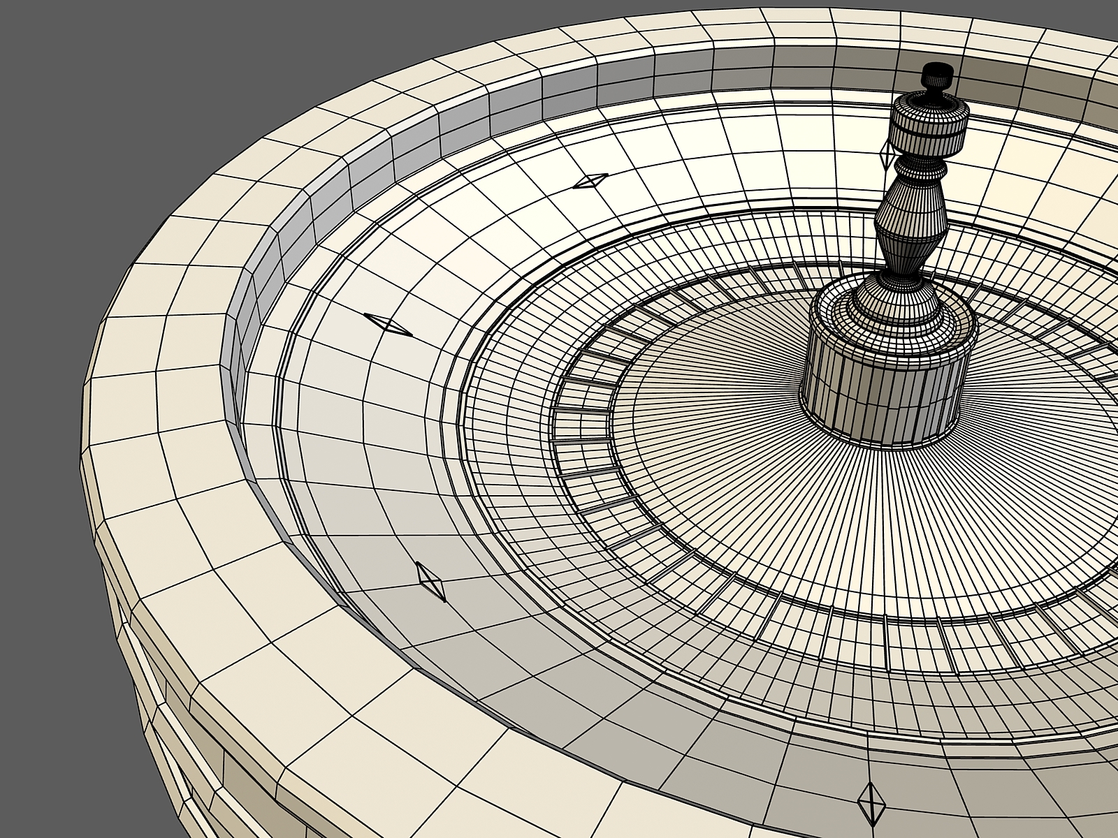 roulette wheel 3d obj