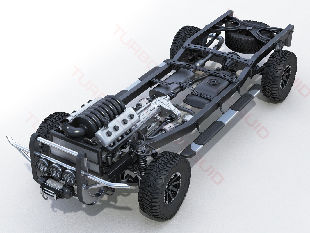 3d suv chassis model