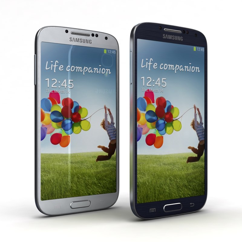 3d model samsung galaxy s4 black