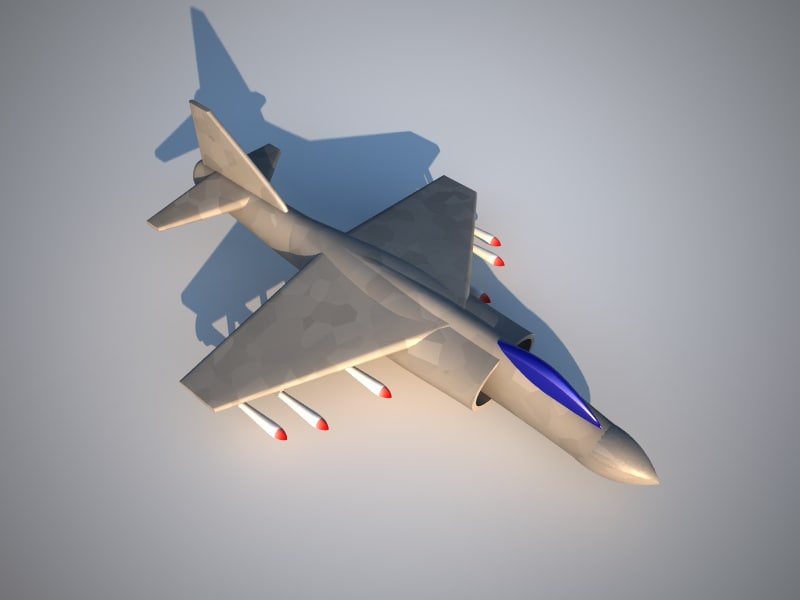 free av-8b harrier 3d model