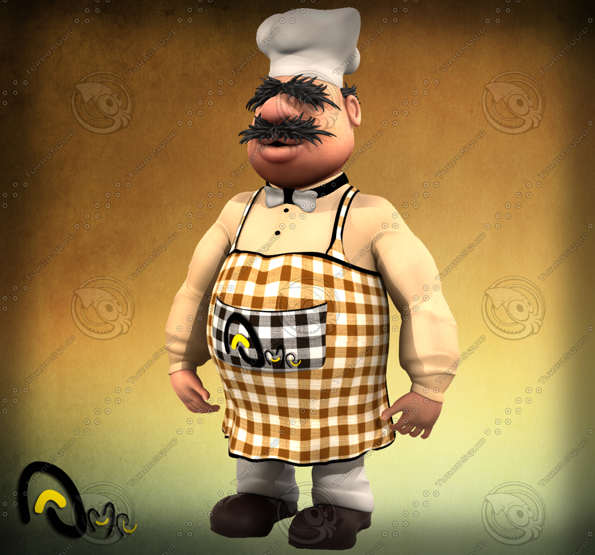 厨师3D模型 - TurboSquid 736848