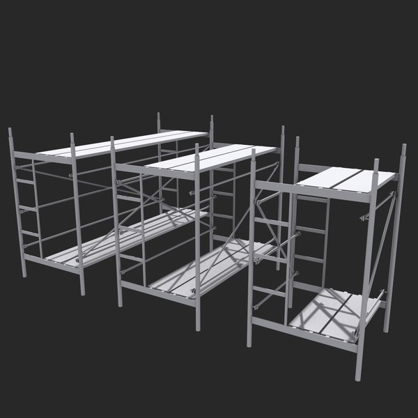3d model of scaffolding structure