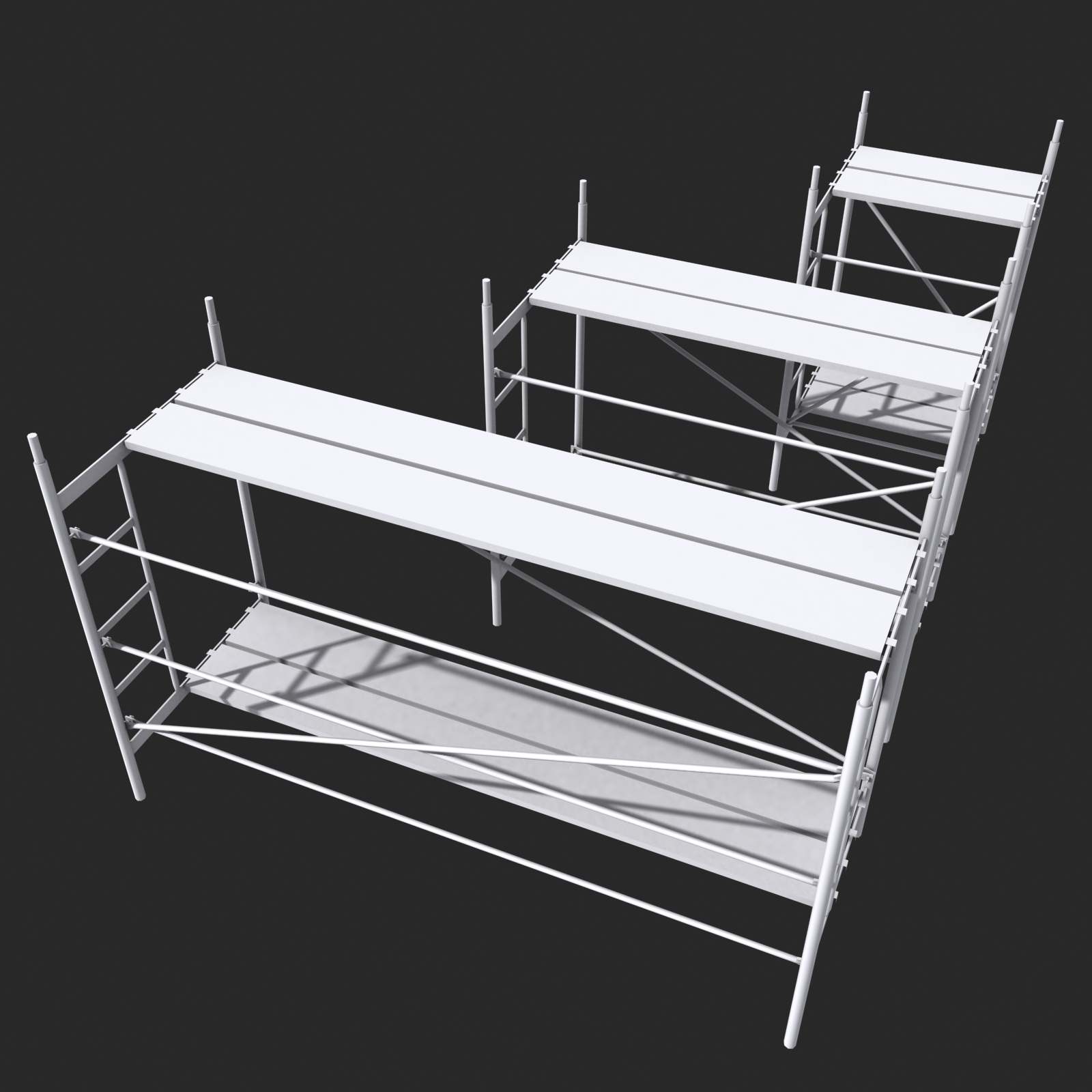 3d model of scaffolding structure