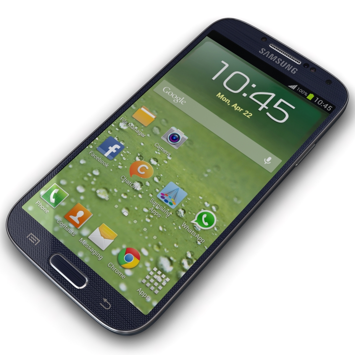 3d model samsung galaxy s4 black