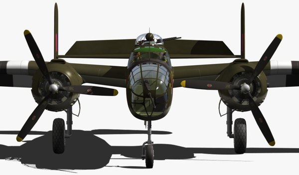 north american b-25 3d model