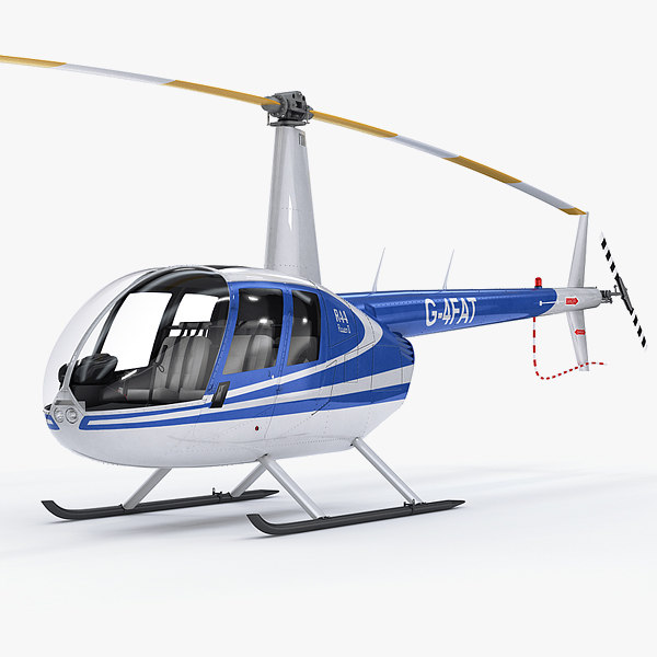 3d helicopter robinson r44 raven