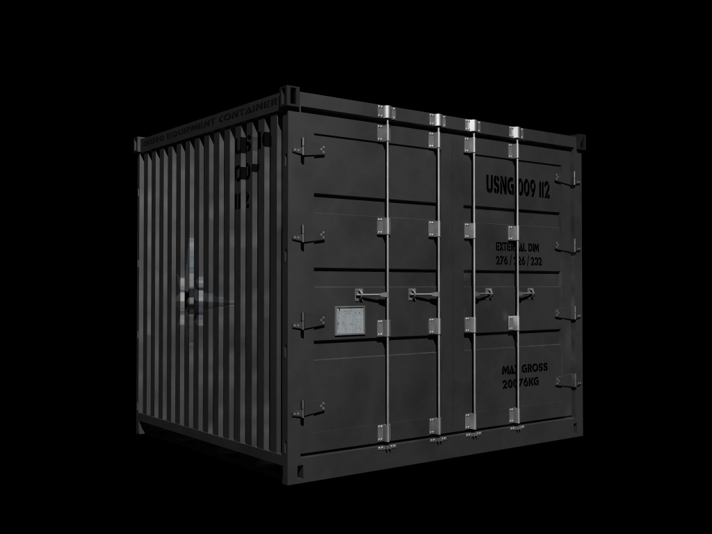 isu90 military cargo container 3d 3ds