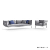 3d model mdf italia hara sofa