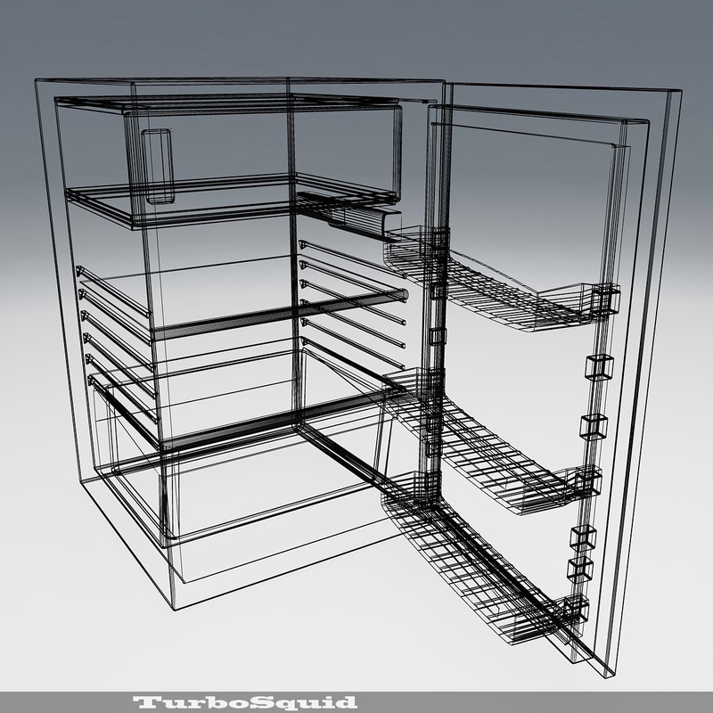 3d refrigerator 1 model