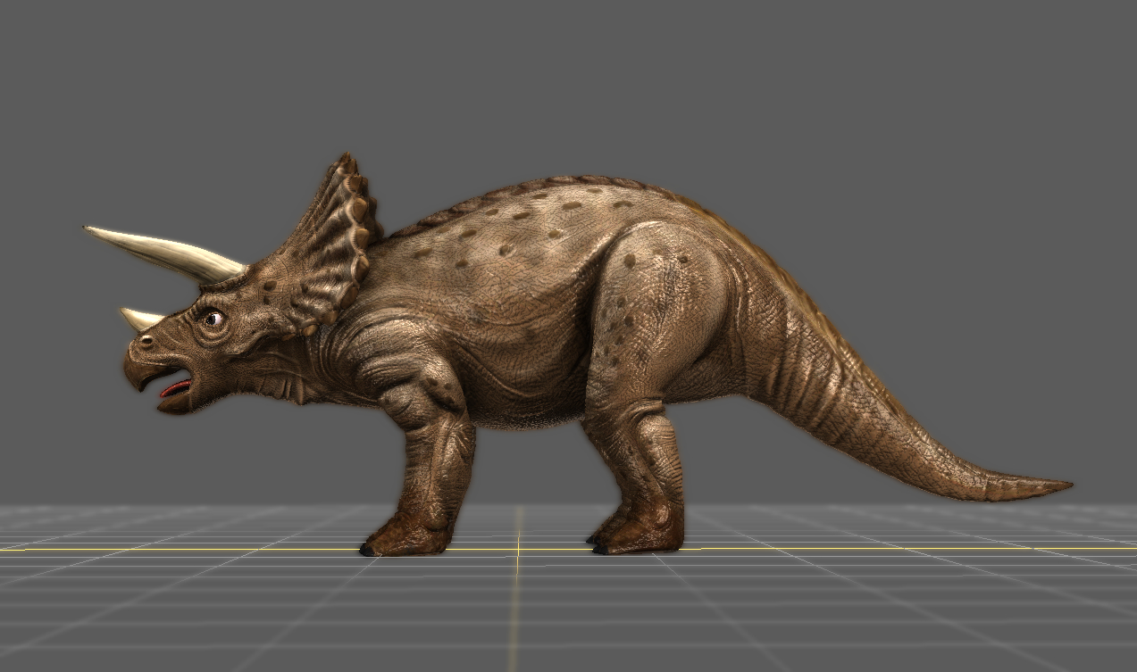 triceratops animation 3d 3ds