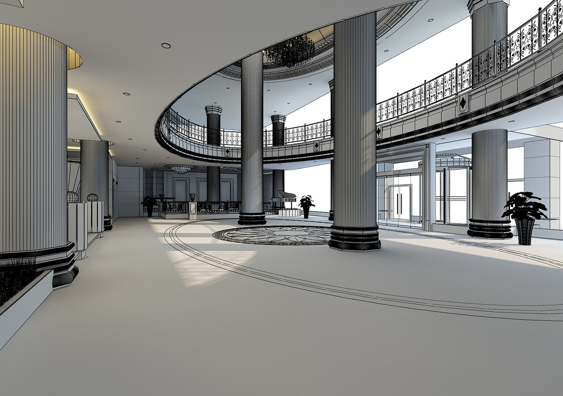 3ds max interior scene