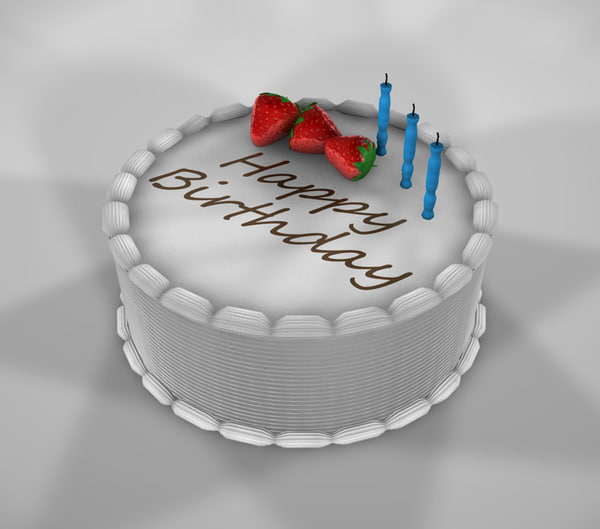 Birthday Cake 3D Models for Download | TurboSquid
