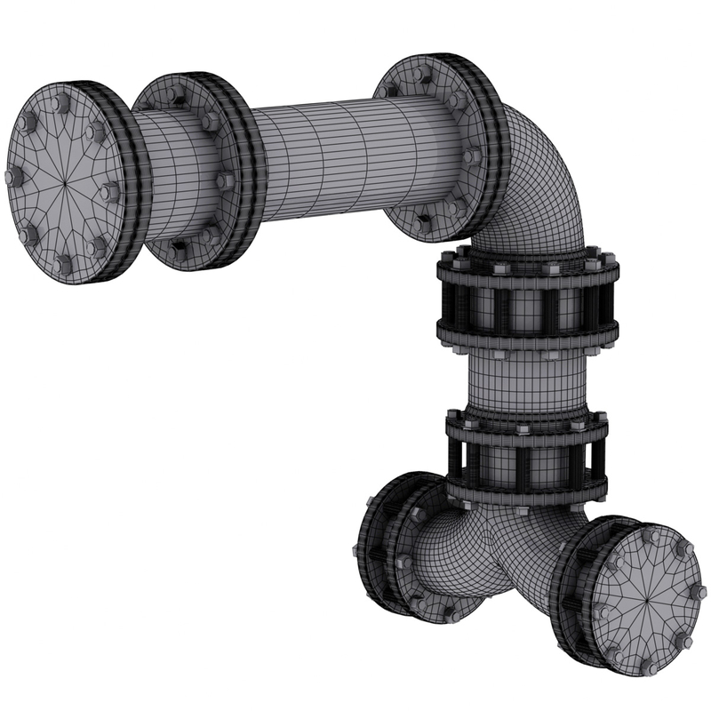 free obj model sewer pipes