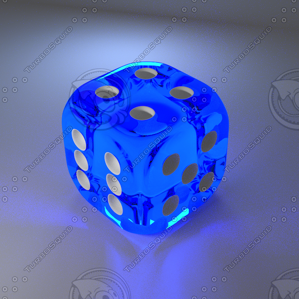 blue glass 3d obj