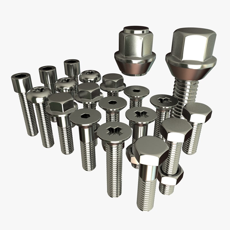 bolts 3d model