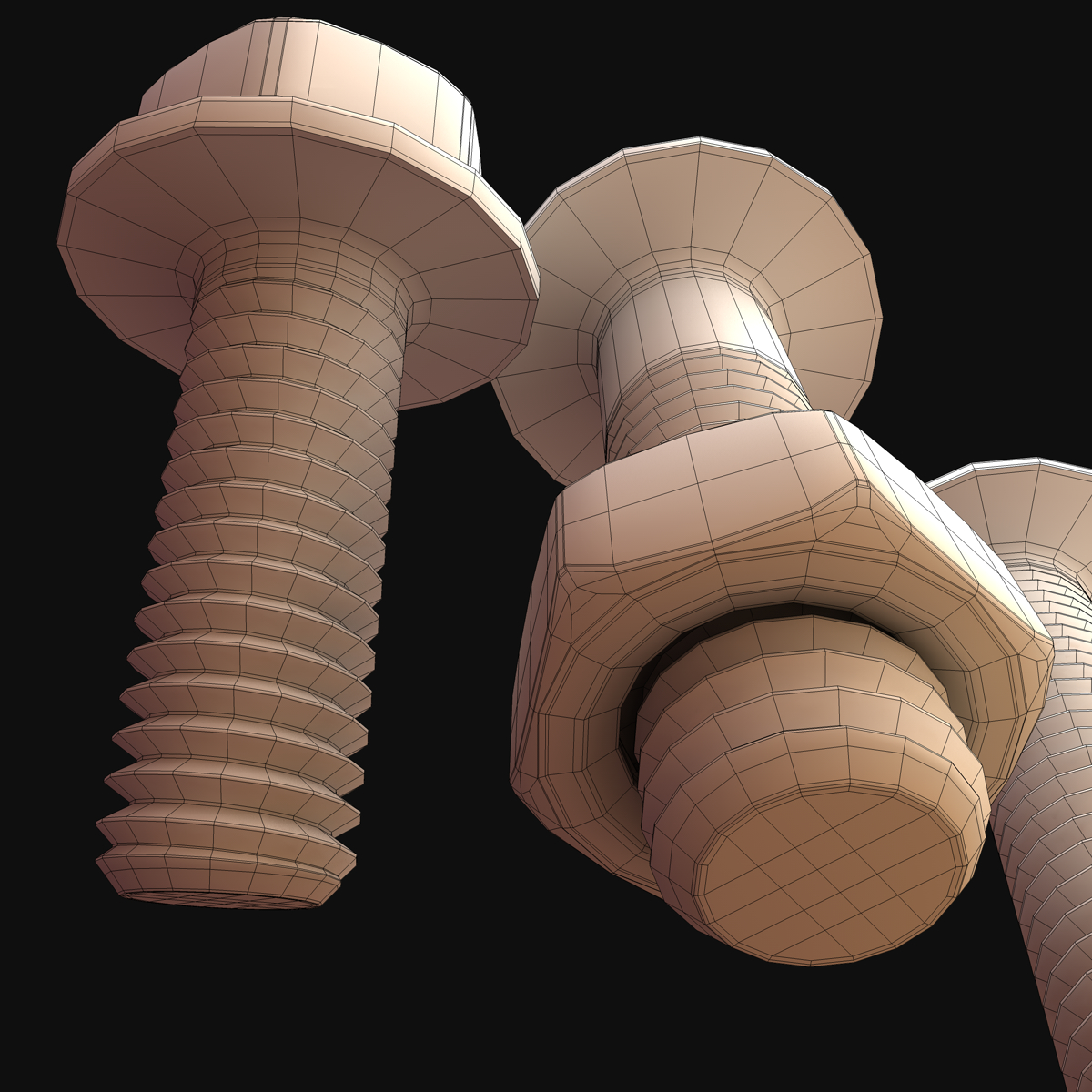 bolts 3d model