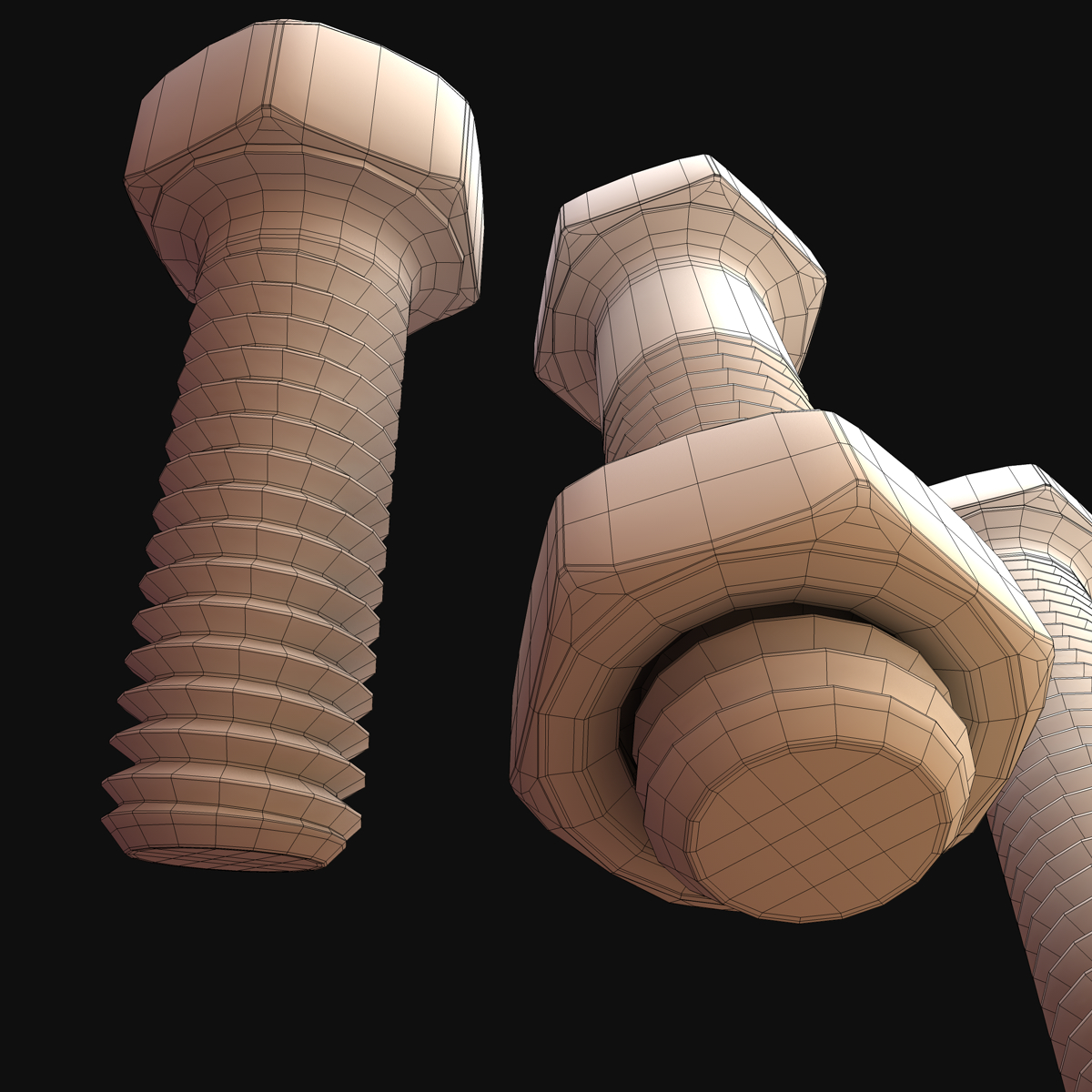 bolts 3d model