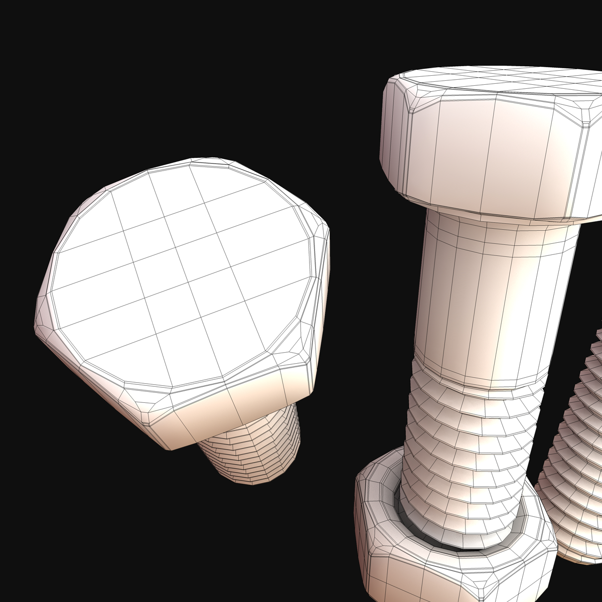bolts 3d model