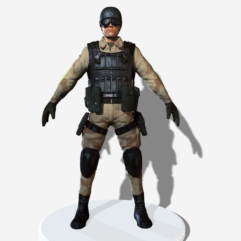 3d soldier delta force model
