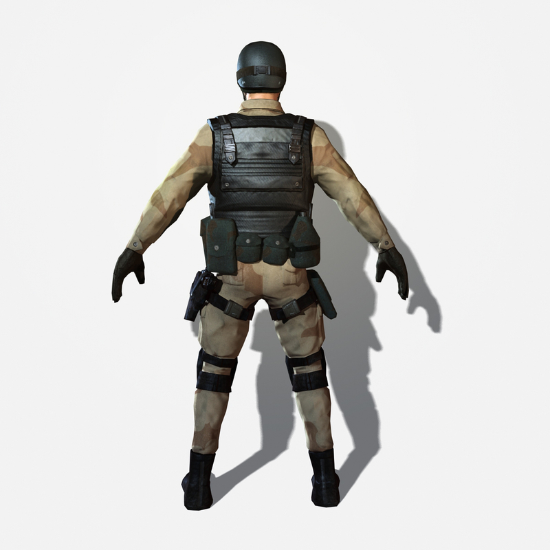 3d soldier delta force model