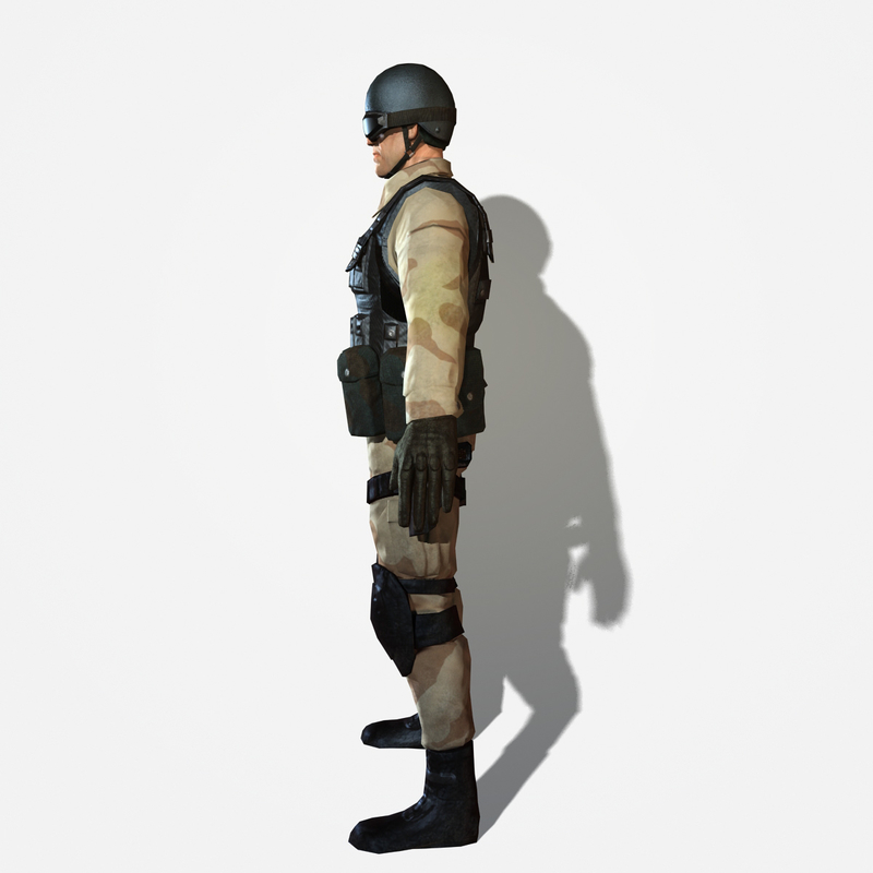 3d soldier delta force model