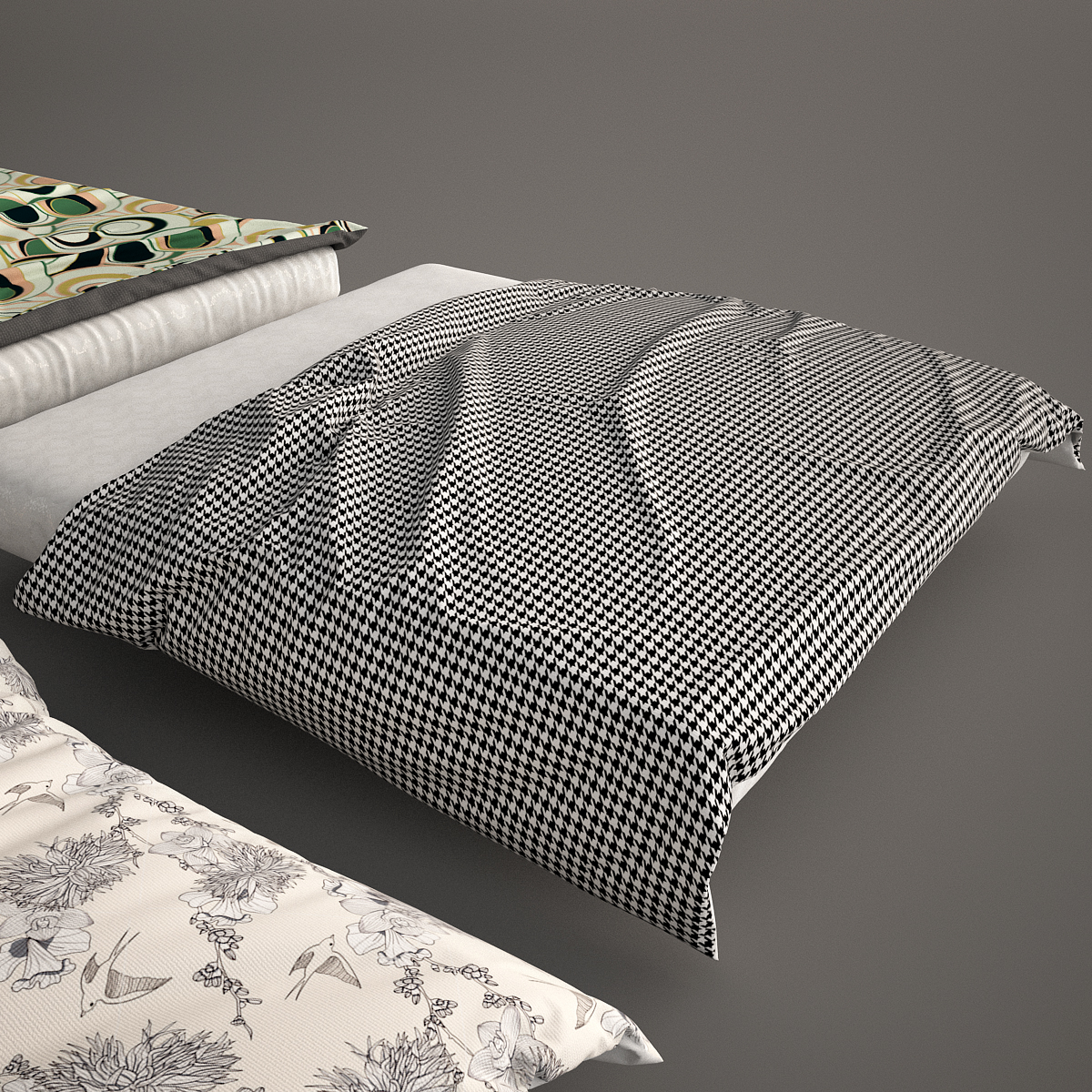 3d model bed blanket covers set