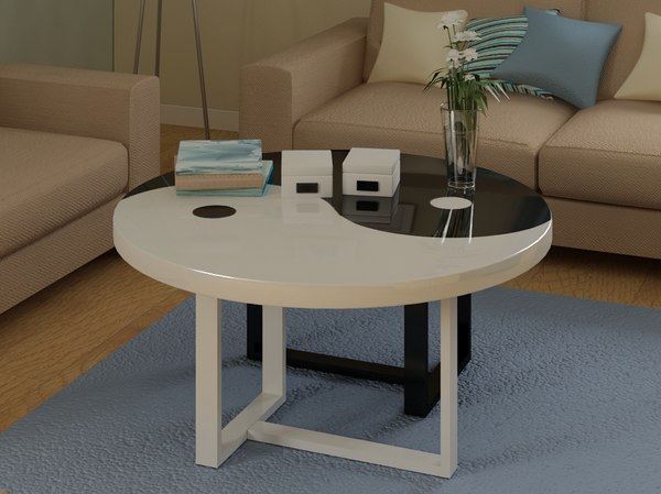 yin-yang table 3d max