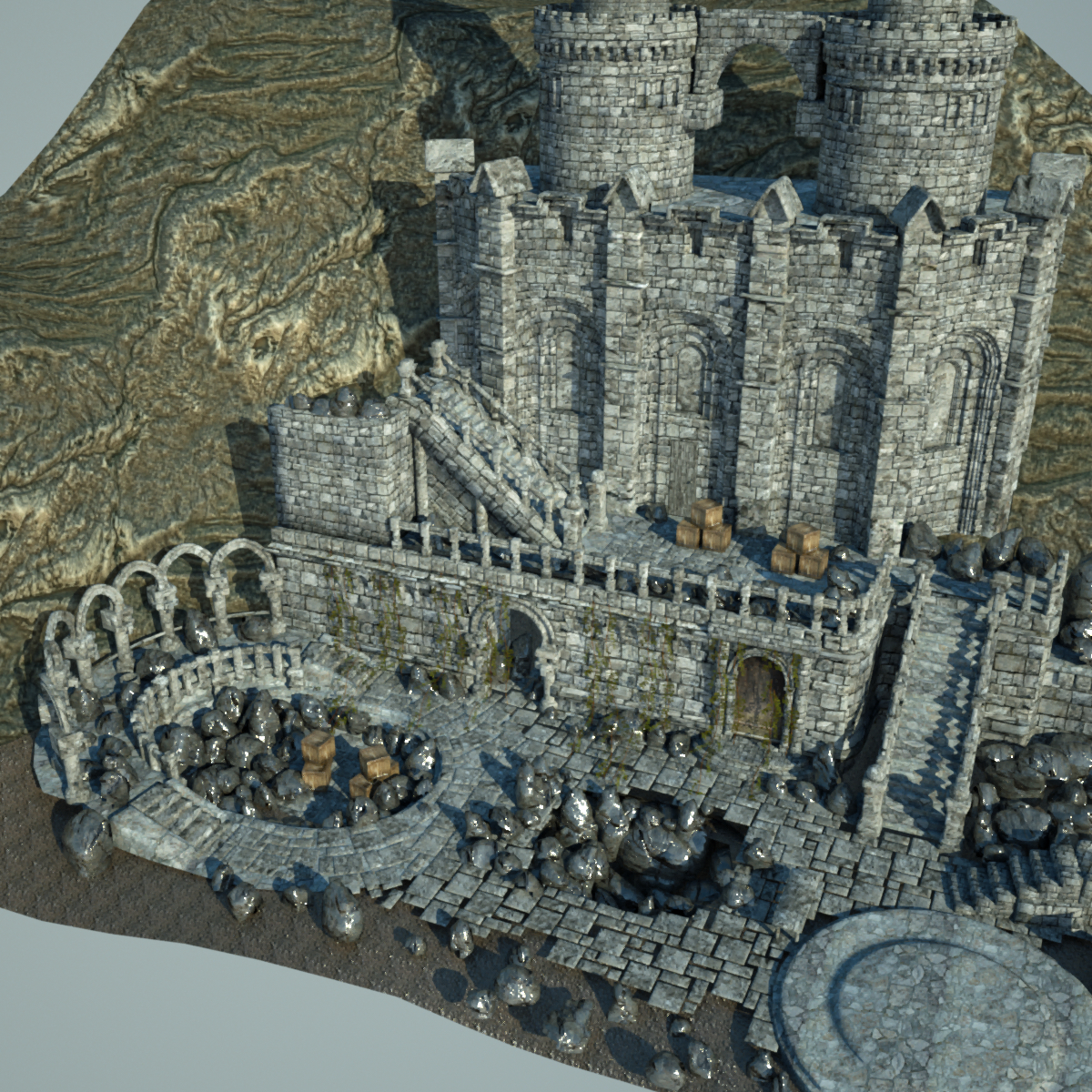 3d fantasy castle
