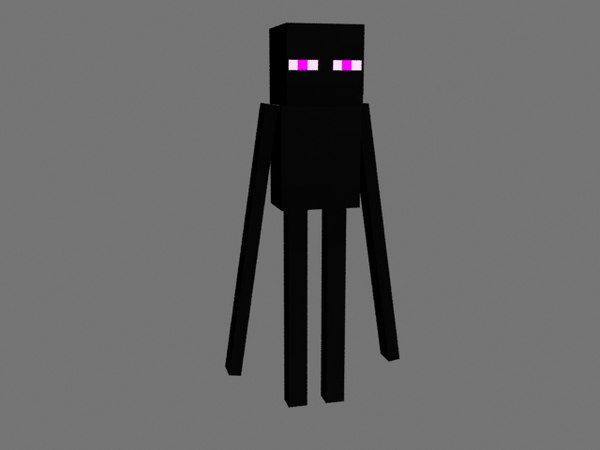 minecraft enderman 3d max