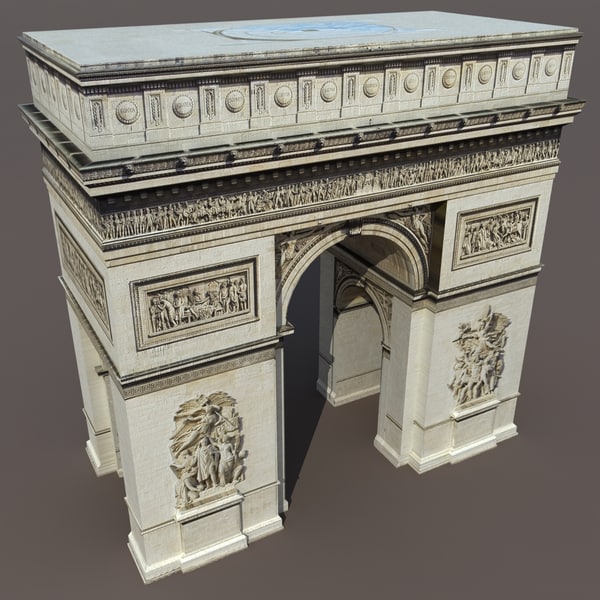 Arc De Triomphe 3D Models for Download | TurboSquid